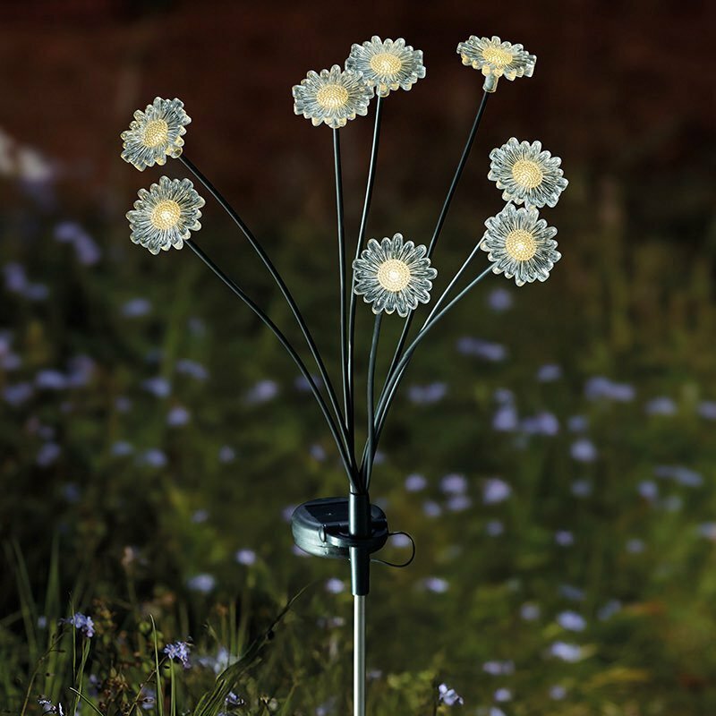 8-Stem FloraLights Warm White Solar Stake Light - Horticentre - Your ...