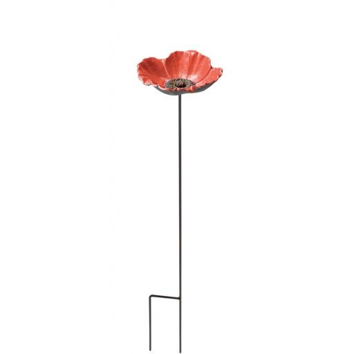 Cast Iron Poppy Bird Feeder - Horticentre - Your Family Run Garden ...