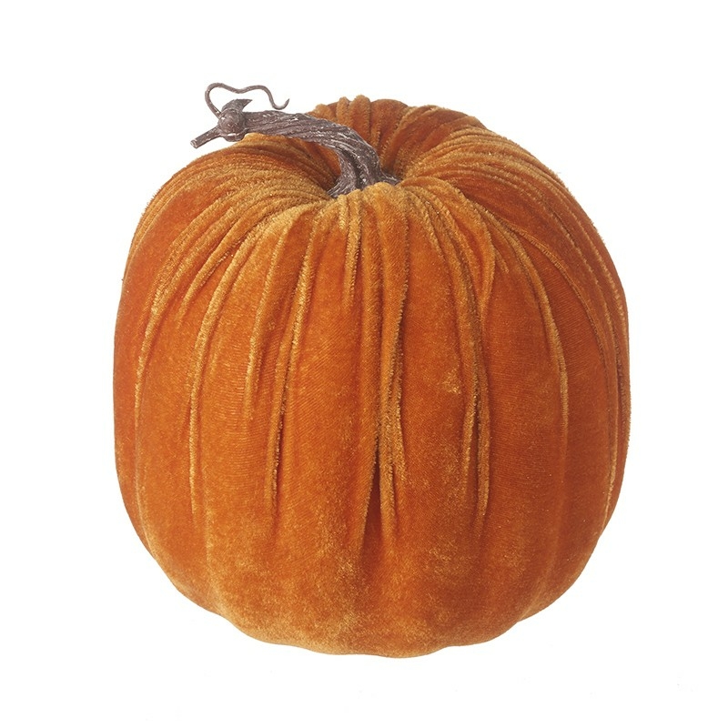 Large Orange Velvet Pumpkin - Horticentre - Your Family Run Garden Centre in Wakefield and ...