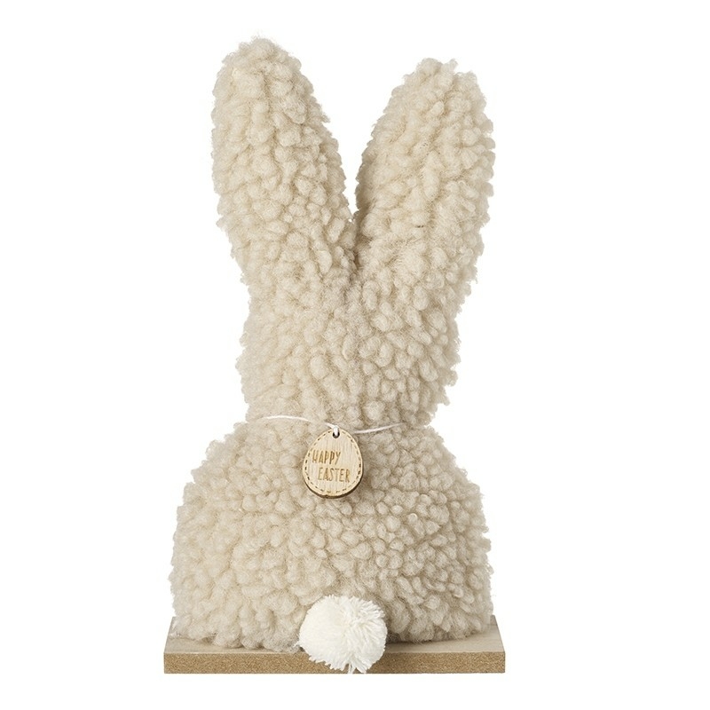 Large Standing Woollen Rabbit Ornament 23cm - Horticentre - Your Family ...