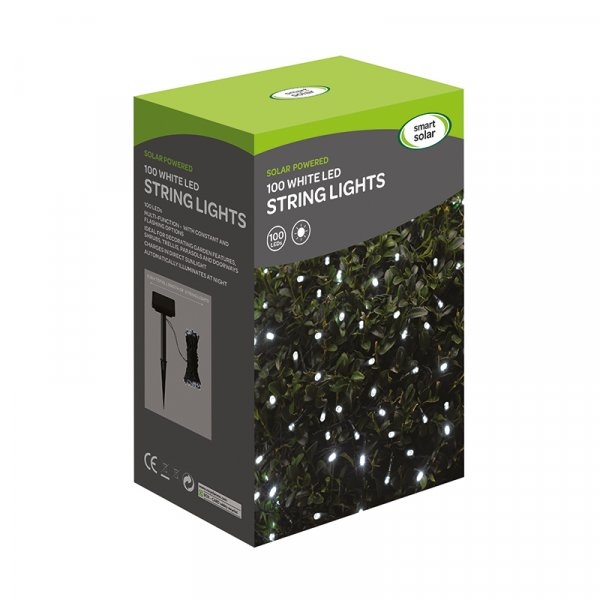 Smart Solar Strings - 100 Cool White Leds - Horticentre - Your Family ...
