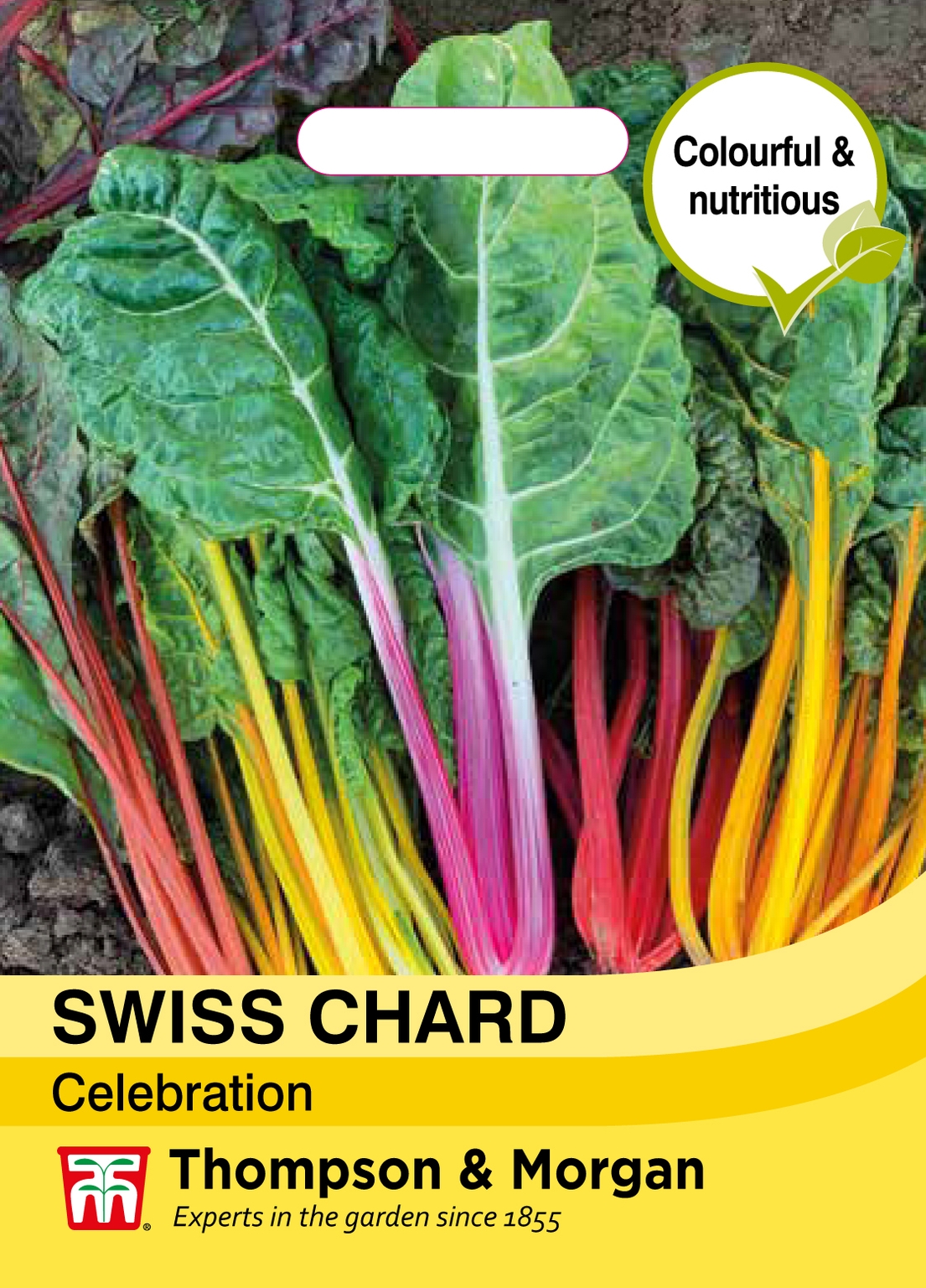 Swiss Chard - Celebration - Thompson and Morgan Seed Pack - Horticentre ...