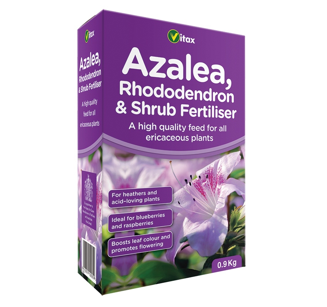 Vitax Azalea, Rhododedron & Shrub Fertiliser Pouch 0.9Kg - Horticentre ...